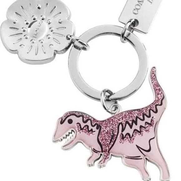 Coach | Accessories | New Coach Rexy Pink Glitter Keychain Bag Charm ...